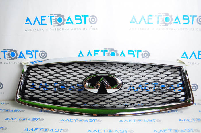 Решетка радиатора grill Infiniti Q50 14-17 со значком OEM новый ...