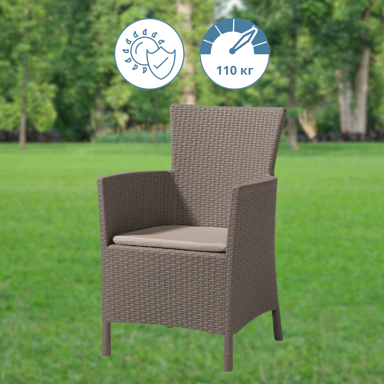 Купить Кресло на Веранду Keter Iowa Кресло Ротанг Тиснение Пластик ...