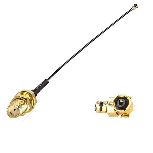 Перехідник IPEX uFL - SMA 15см. пігтейл з кабелем 1.13 (ID#2245372340 ...