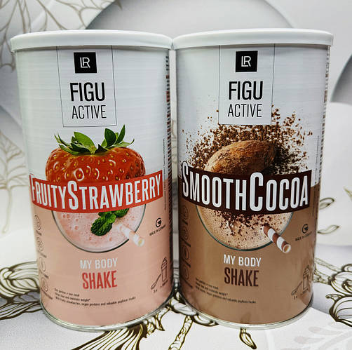 Безглютенові коктейлі для схуднення LR Lifetakt Figu Active Полуниця та Шоколад, цена: 1500 ...