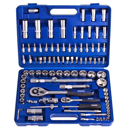Werker. Универсальный набор инструмента 1/4" & 1/2", 94 предм. (6 гран ...