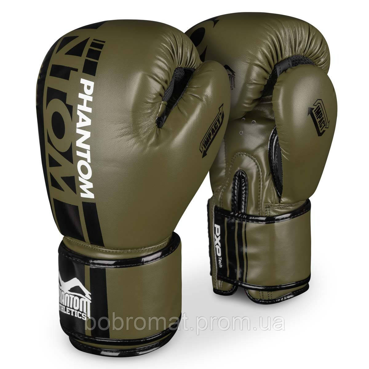 Боксерские перчатки Phantom APEX Army 10 унций Green BB, код: 8080731 ...