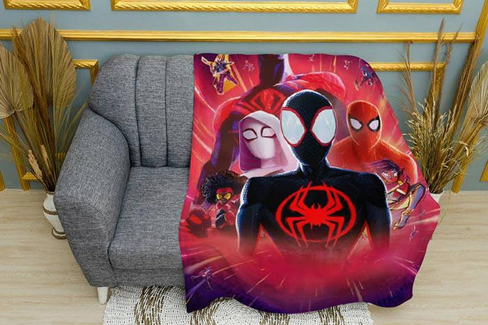 Плед «Spider-Man: Across the Spider-Verse. Cartoon» Одношаровий ...