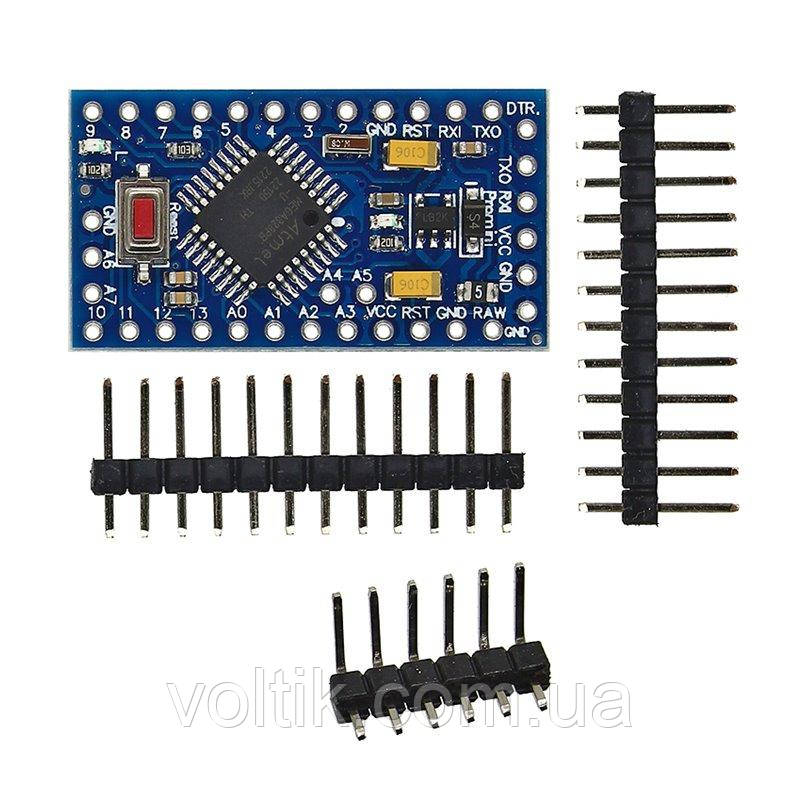 Микроконтроллер, Плата Arduino Pro Mini ATmega328PB 3.3V 8MHz: продажа ...