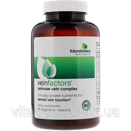 VeinFactors, Комплекс при варикозном расширении вен, FutureBiotics, 180 ...