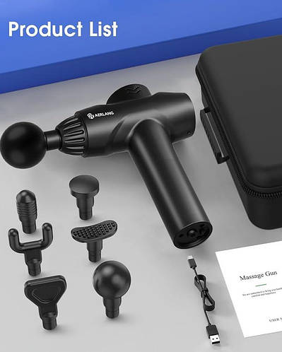 Модернизированный ручной массажер Aerlang Massage Gun EM9 с несколькими ...