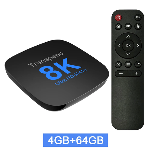 Смарт ТВ приставка Smart TV Box (4/64 ГБ) MX Box S Transpeed 8k (ID ...