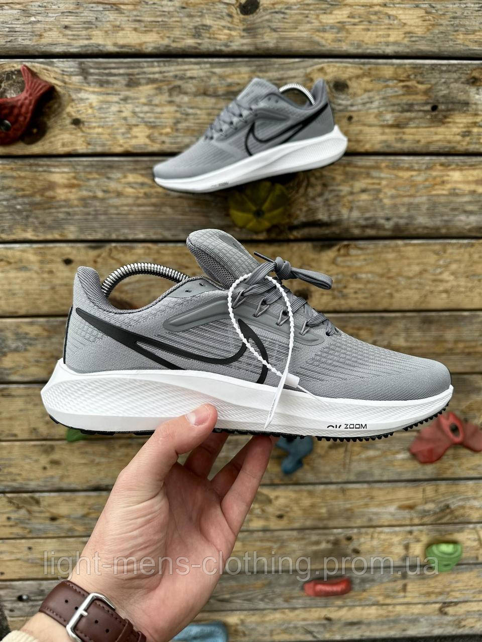 Мужские летние кроссовки Nike Zoom Pegasus 39 (gray-black) (ID ...