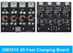 Понижающий модуль с быстрой зарядкой SW3518 6-35V для ноут., тел., на 4 ...