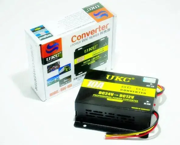 Электронный DC/DC преобразователь-инвертор напряжения 24v-12v 10A 120W ...