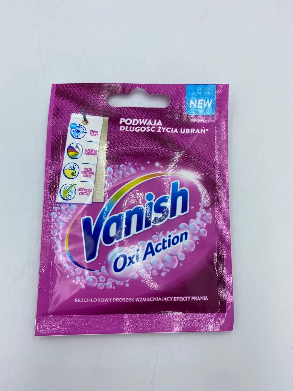 Пятновыводитель Vanish Oxi Action Powder Pink 30г - купить по лучшей ...