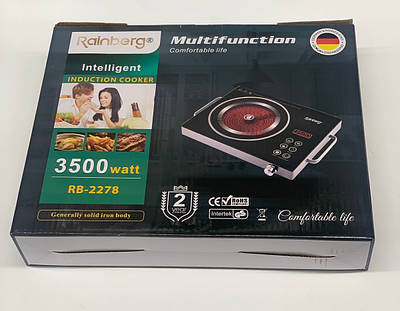 Плита инфракрасная Rainberg RB-2278 черный 3200Вт, цена: 940 ₴, купить на Prom.ua