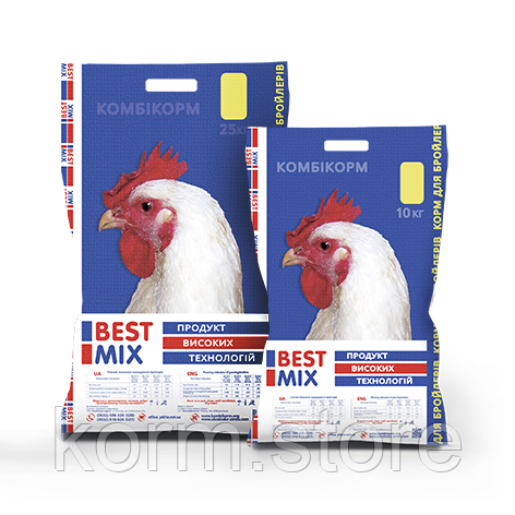 Best Mix 8205 СТАРТ Бройлер (0 - 18 дней) 25 кг. (ID#2238512661), цена ...