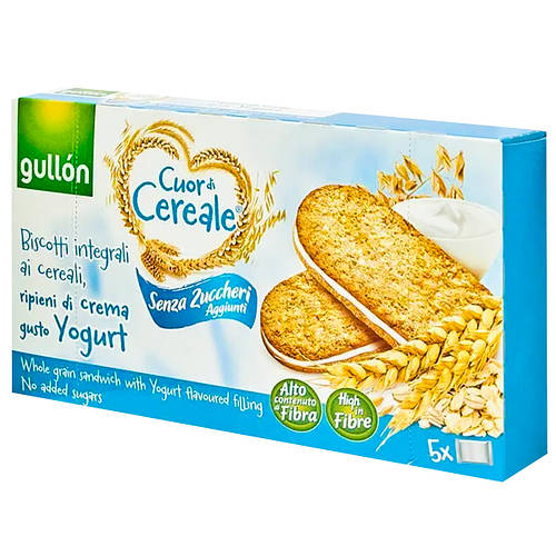 Печенье овсяное Gullon Гуллон Cour di Cereale с йогуртом БЕЗ сахара ...