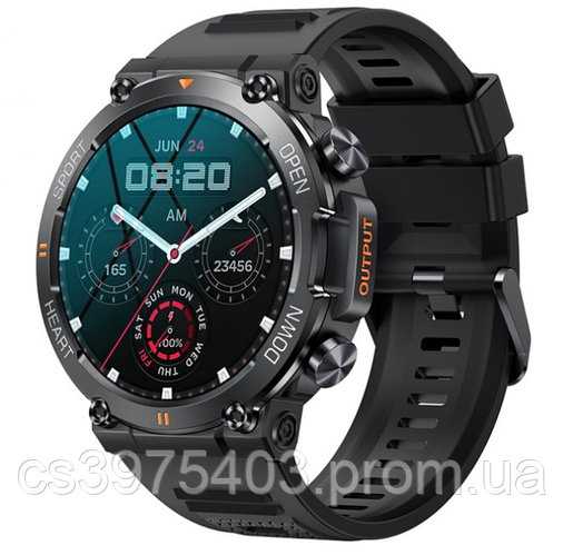 Смарт часы мужские умные тактические Smart Watch Black для андроид ...