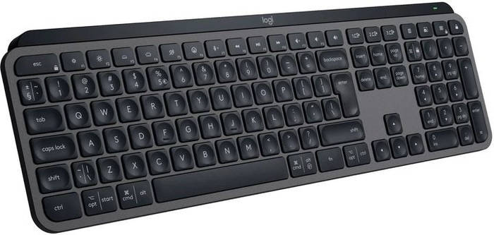 Клавиатура LOGITECH MX Keys S, Wireless, Ukr, Graphite (L920-011593 ...