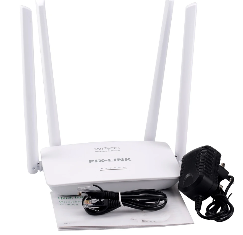 Вай-Фай роутер маршрутизатор Wi-Fi 300 Мбіт/с Pix-link LV-WR08 белого ...