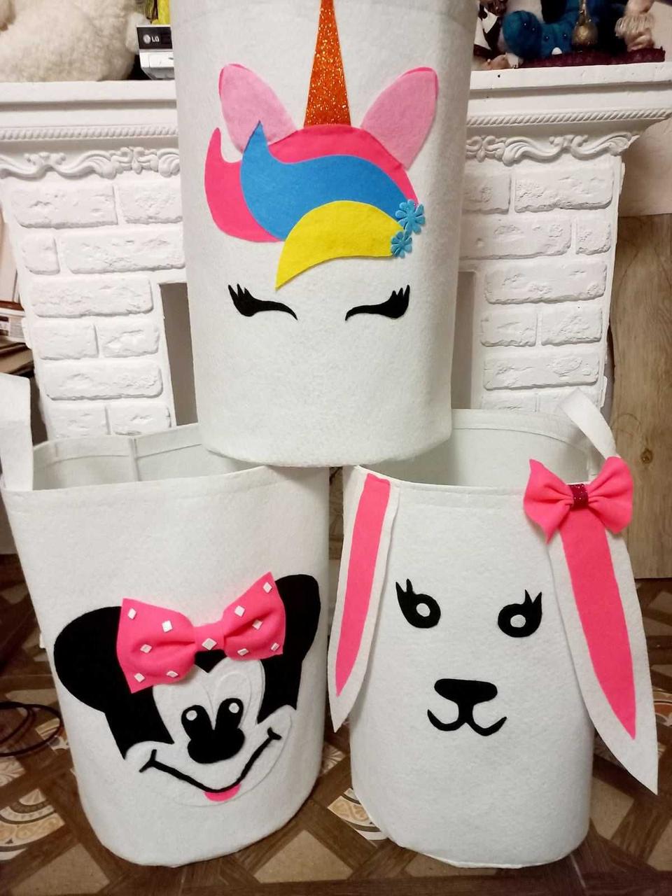 Корзина большая для игрушек, корзина из фетра, корзина для белья (ID ...