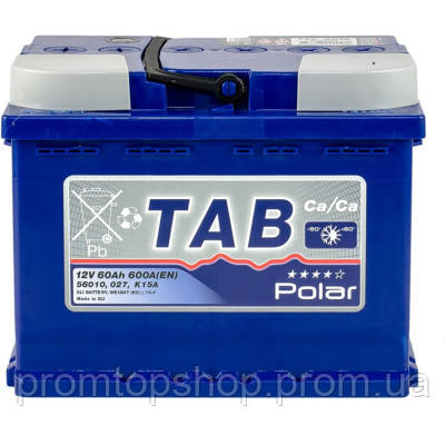 Аккумулятор автомобильный TAB 60 Ah/12V Polar Blue Euro 121 060 o (ID ...