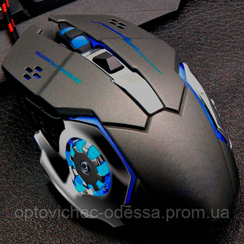 Игровая мышь Kinbas X-6 с RGB подсветкой Черный Хіт продажу! (ID ...