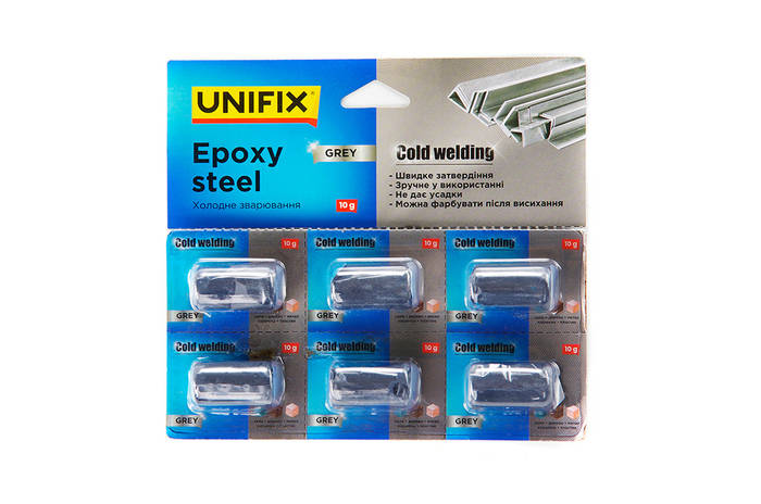 Холодная сварка Unifix - 10г серая 6 шт. (76633940#) (ID#2253066882), цена: 142 ₴, купить на Prom.ua