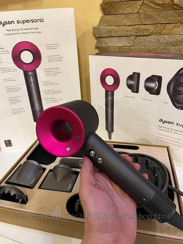 Профессиональный стайлер с 4 насадками Dyson, Бесшумный фен с ...