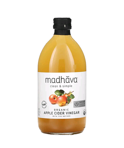 Органический уксус яблочный (Apple cider vinegar) Madhava Natural 500 ...