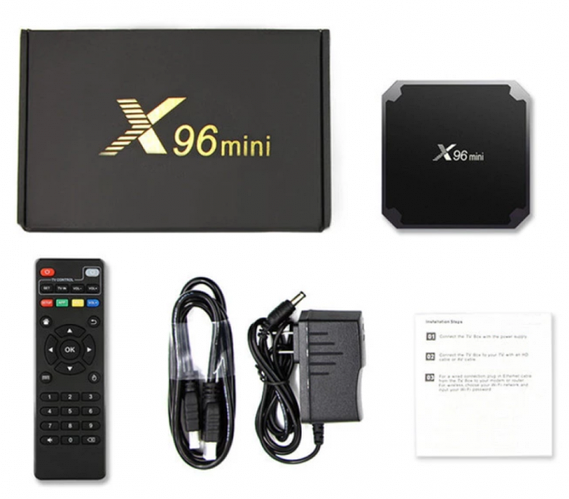 ТВ-приставка X96 mini (2/16 ГБ) 4-ядерная на Android, Тv box 2/16 Smart ...