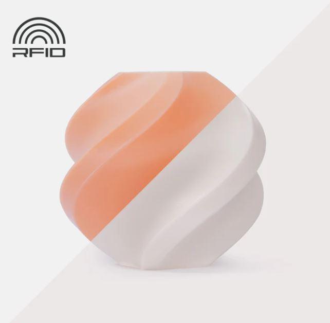 BAMBU LAB PLA Dynamic, white to coral, 1 кг, (з котушкою) (ID ...