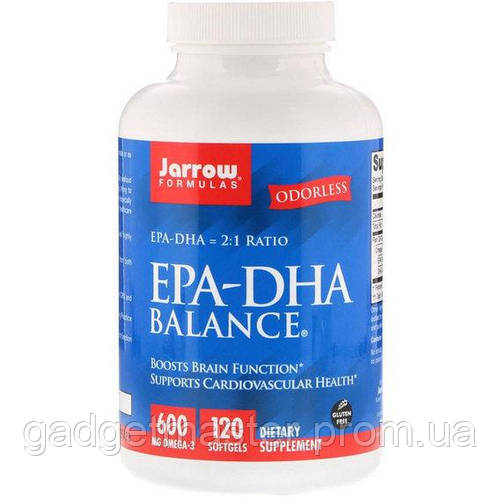 Омега 3 Jarrow Formulas EPA-DHA Balance 120 Softgels GS, код: 7797479 ...