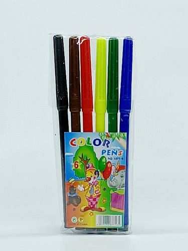 Фломастери "Color pens" 6 кольорів 1871-6 (ID#2257042263), ціна: 11.76 ...