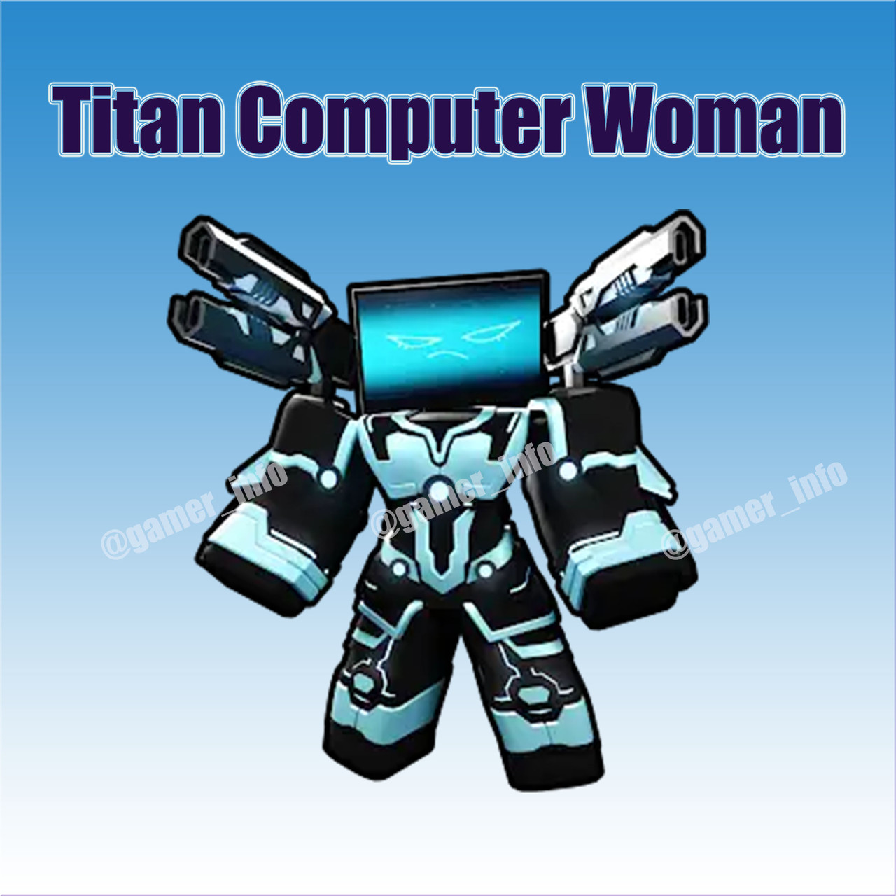 Titan Computer Woman Skibidi Tower Defense Roblox (ID#2257601294), цена ...