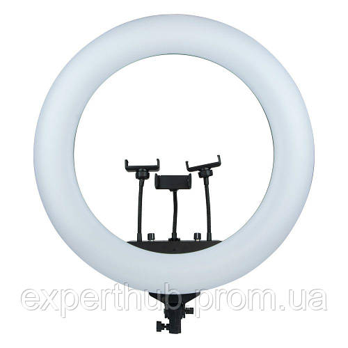 Кольцевая RGB LED лампа MJ56 56cm для селфи с 3 держателями и пультом ...