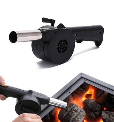 Раздуватель ручной для розжига углей / вентилятор для разжигания мангала / воздуходувка ...