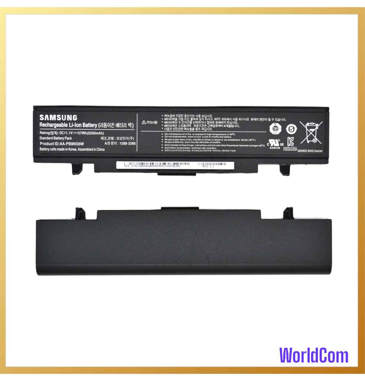 Оригинальная батарея для ноутбука Samsung R528, R530, R538, R540, R548 ...