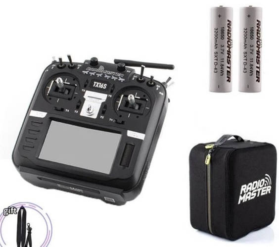 FPV пульт RadioMaster TX16S MKII ELRS + чохол + 2акб RadioMaster ...