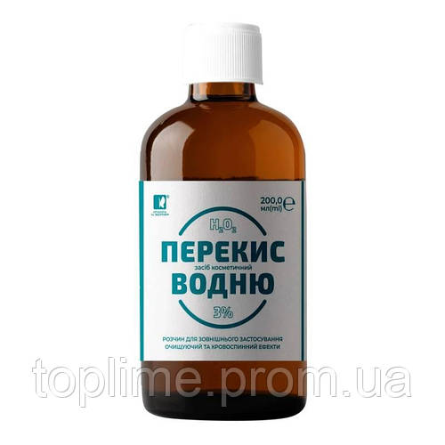 Перекис водню Красота та Здоров'я 3% розчин 200 мл TM, код: 7678879 (ID ...