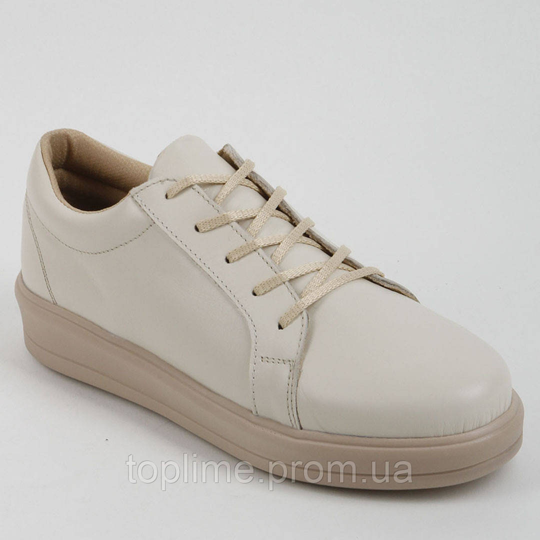 Кеди жіночі шкіряні 339505 41 (26) Fashion Бежевий TM, код: 7880257 (ID ...