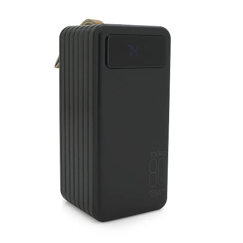 Powerbank TX-80 80000mAh, кабеля USB: Micro, Lighting, Type-C, White ...