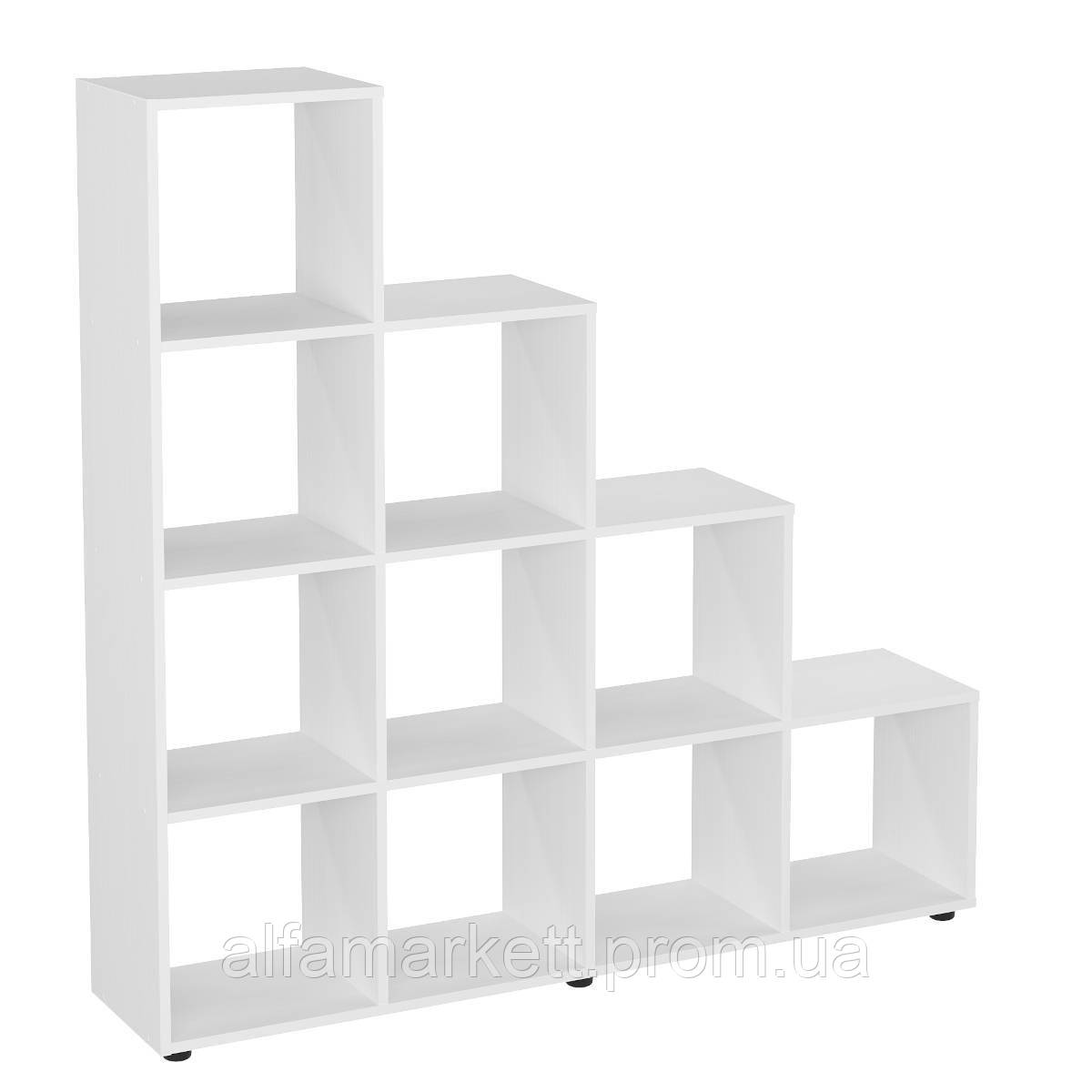 Шкаф книжный Компанит КШ-20 Нимфея альба 140х29х139 см AT, код: 8018326 ...