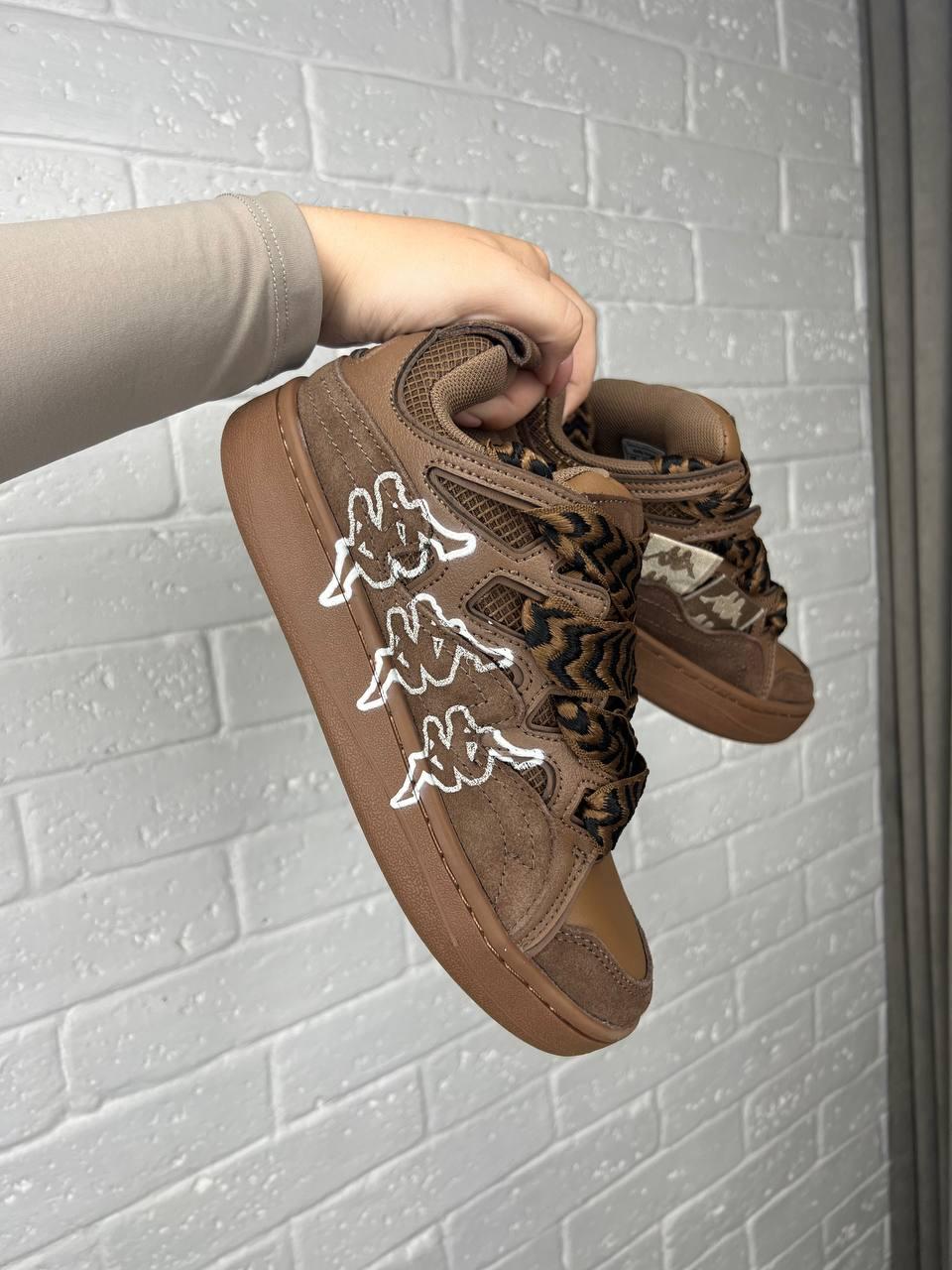 Женские кроссовки Kappa fatty brown, Каппа Фатти коричневые (ID ...