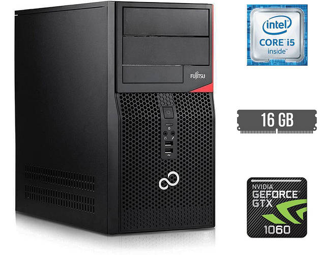 Игровой ПК Fujitsu MT/ Core i5-6400/ 16 GB RAM/ 250 GB SSD + 500 GB HDD ...