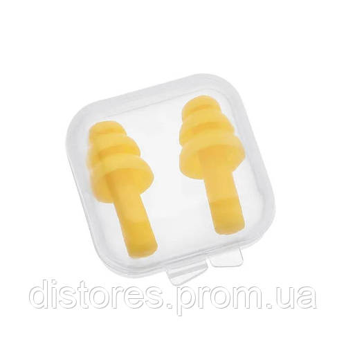 Беруши многоразовые с контейнером VigohA Желтый DI, код: 8407289 (ID ...
