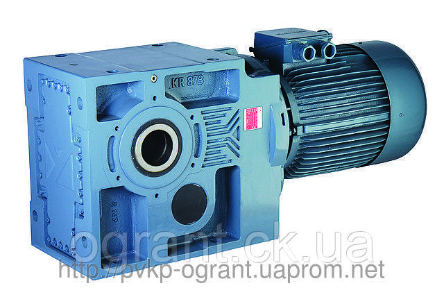 Коническо-цилиндрический мотор-редуктор K Литой, Турция, K77, с ...