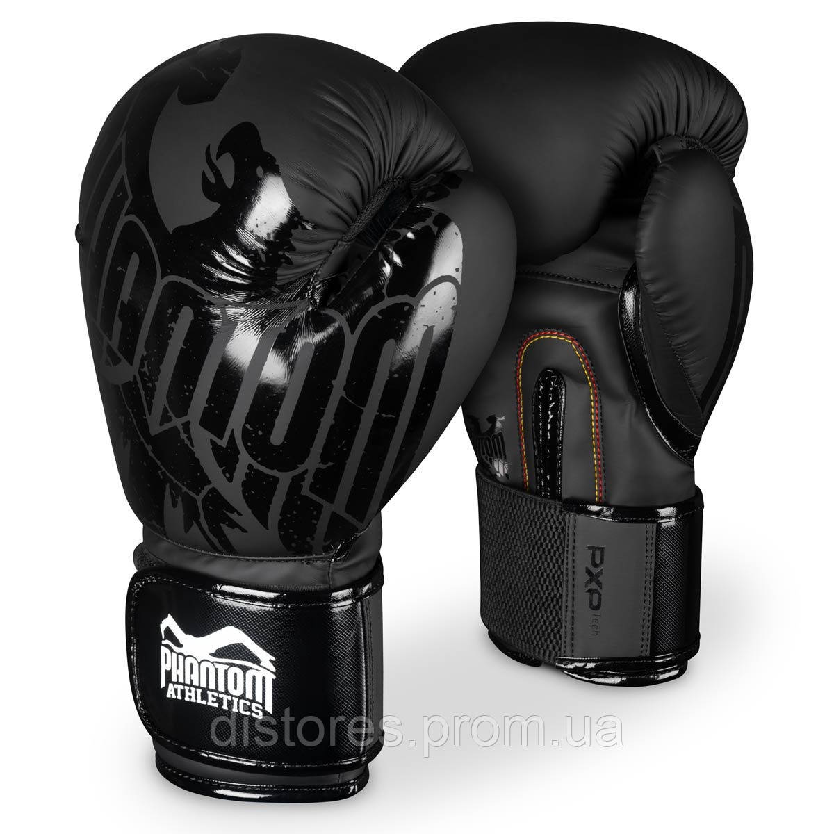 Боксерские перчатки Phantom Germany Eagle 16 унций Black DI, код ...