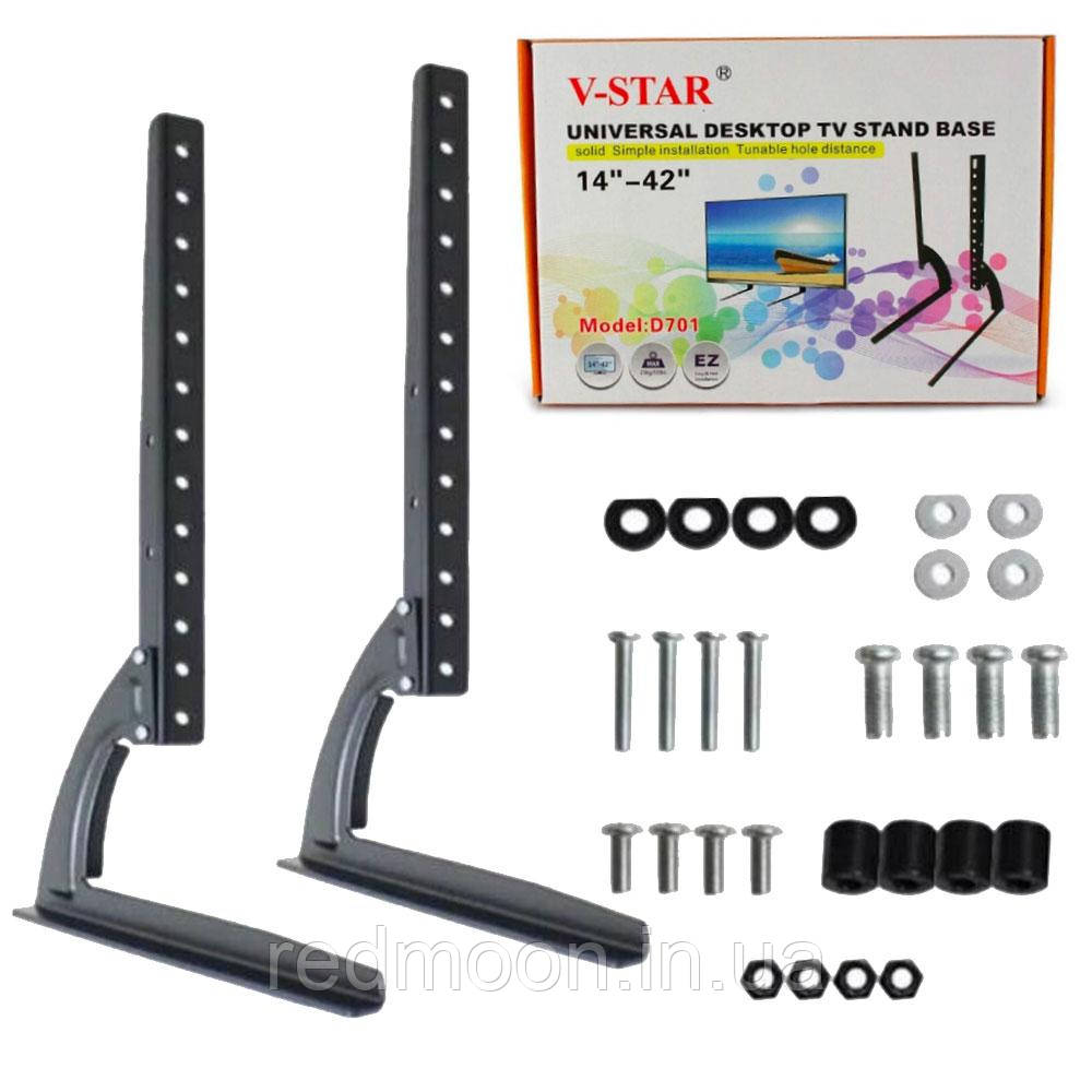 Настільне кріплення для телевізора 14-42", до 25кг, D701 / Універсальна ...