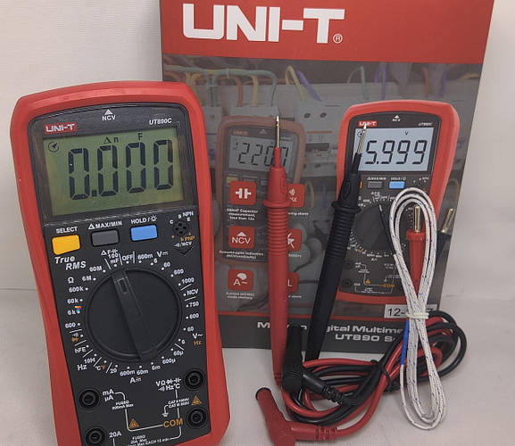 Цифровой мультиметр Uni-T UT890C+термопара (Оригинал) (ID#2266739036 ...