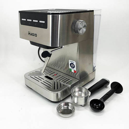 Кавоварка професійна для приготування кави MAGIO MG-453 960 Вт, Кавоварка з індикатором RN-496 ...