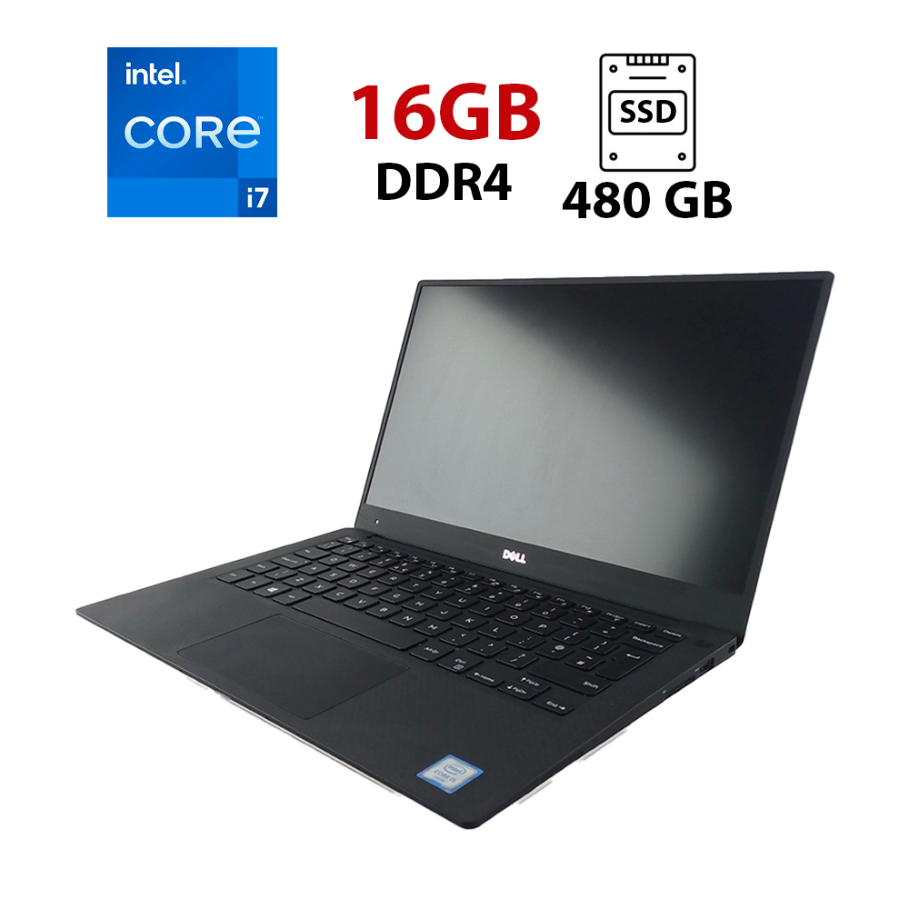 Ультрабук Dell XPS 13 9360/ 13.3" (3200x1800) Сенсорний/ Core i7-7500U ...