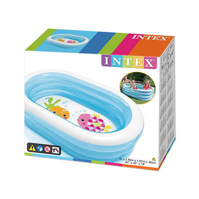 Детский надувной бассейн Intex 56490 Райская Лагуна, 262 х 160 х 46 см ...